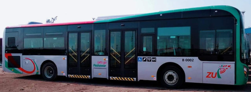 First lot of 18-meter buses lands in Peshawar - Zu Peshawar